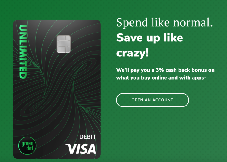 Green Dot launches the unlimited cash back bank account