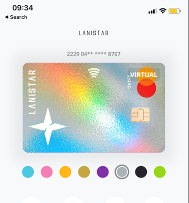 Lanistar unveils latest app feature with 8 virtual card colours ...